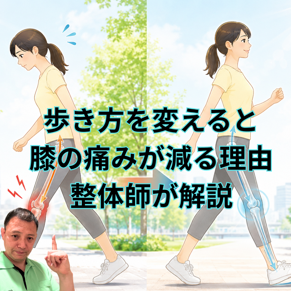 歩き方を変えると膝の痛みが減る理由｜整体師が解説